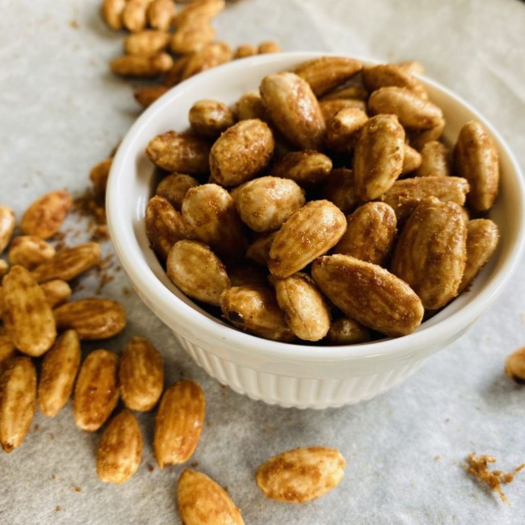 Pikantné sladké pečené mandle - Zdrave-telo.sk